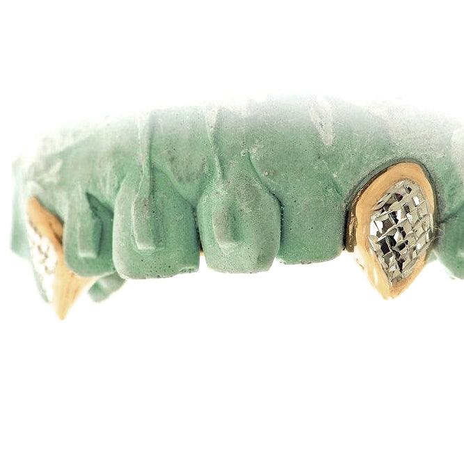 2 Teeth Short Fang Grillz with Back bar – Johnny Dang & Co