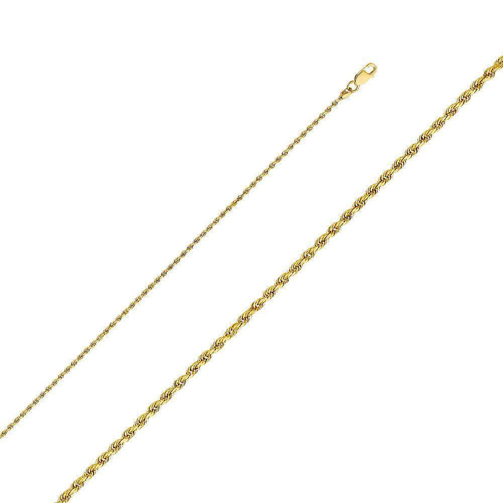 1.5mm Regular Solid Rope Chain – Johnny Dang & Co