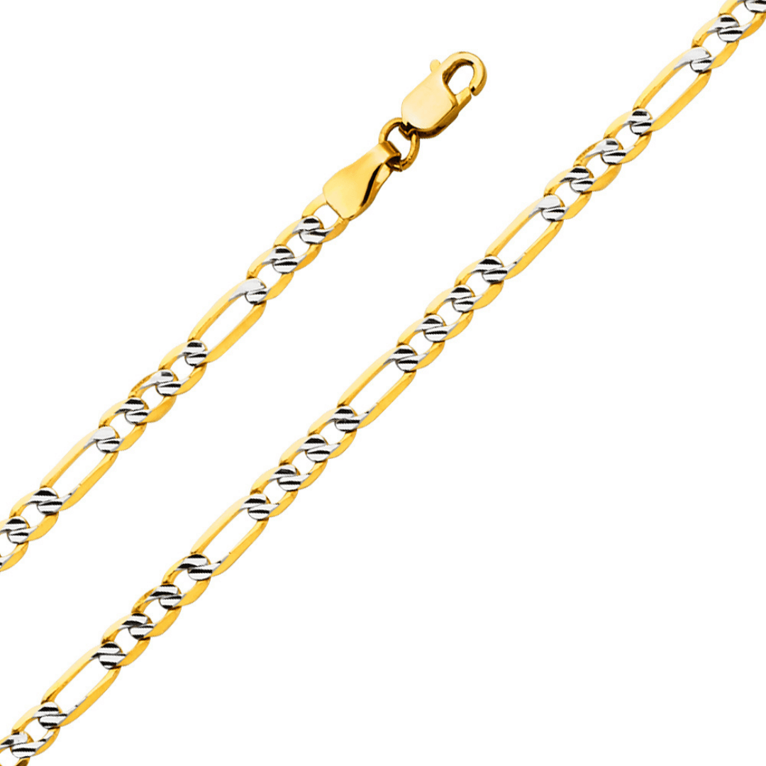 3.1mm Fancy Light Figaro 3+1 Chain – Johnny Dang & Co
